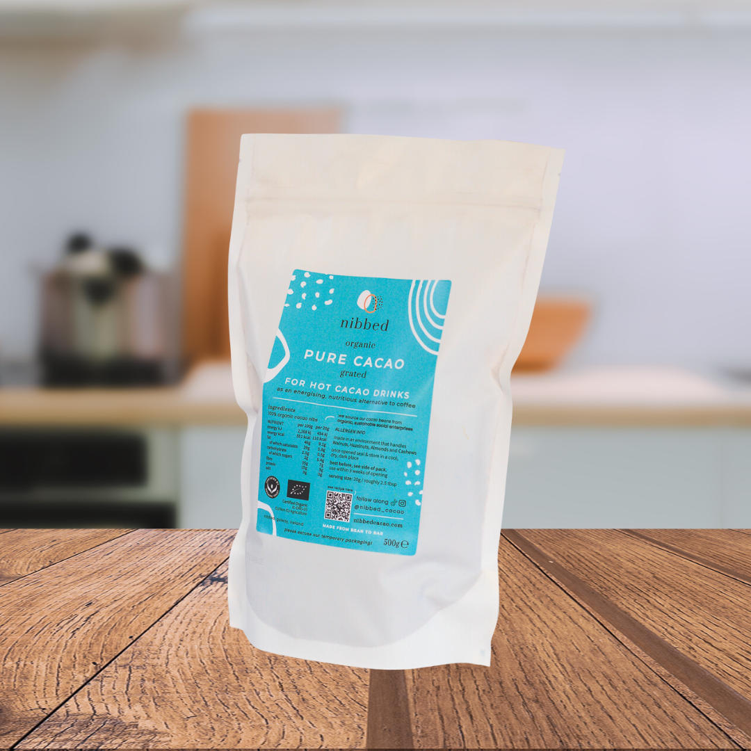 Pure Organic Cacao Grated - Large | Nibbed Cacao